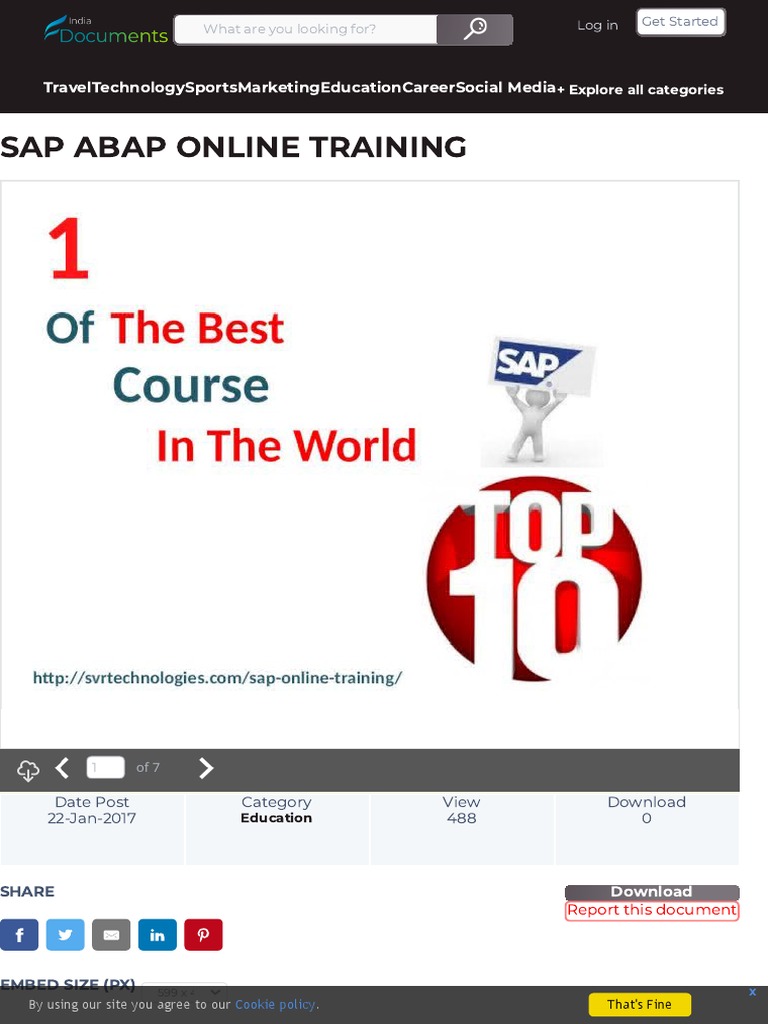Sap Abap Online Training - (PPTX Powerpoint) | PDF | Intellectual Works ...