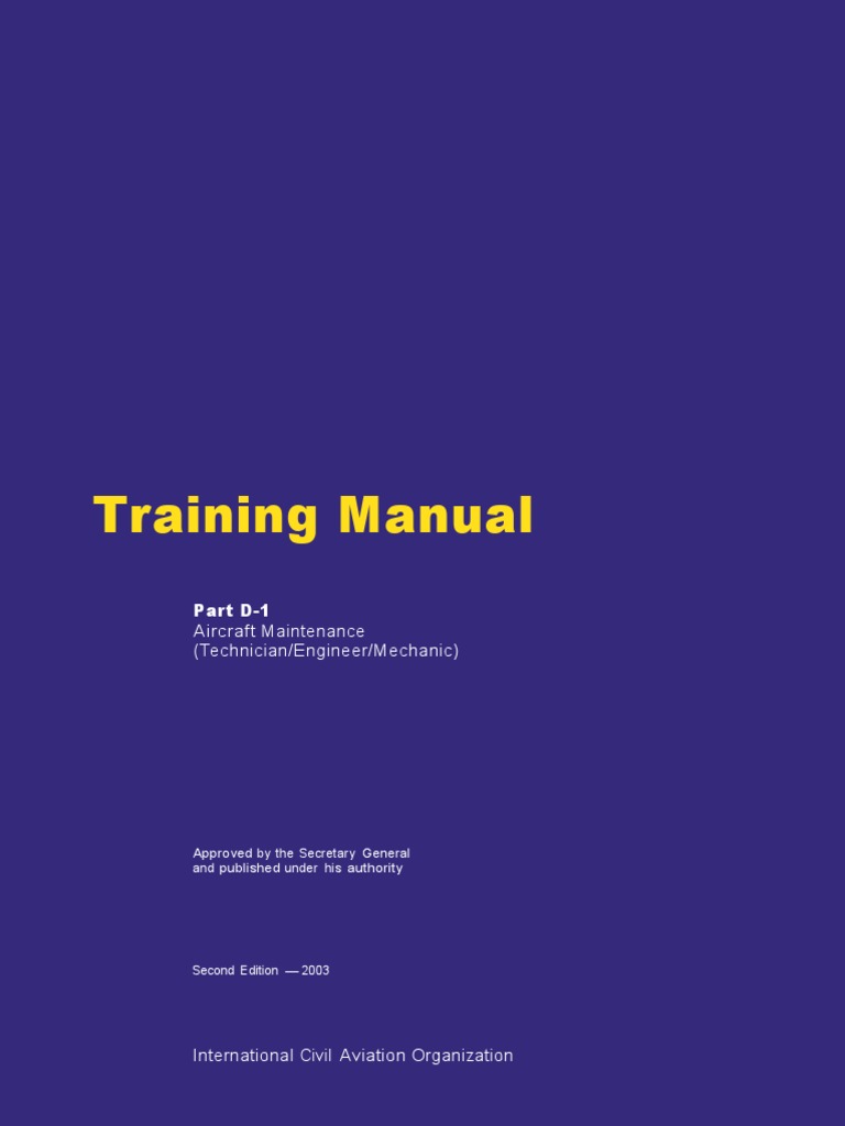 Training Manual for Aircraft Maintenance Technicians: A Comprehensive ...