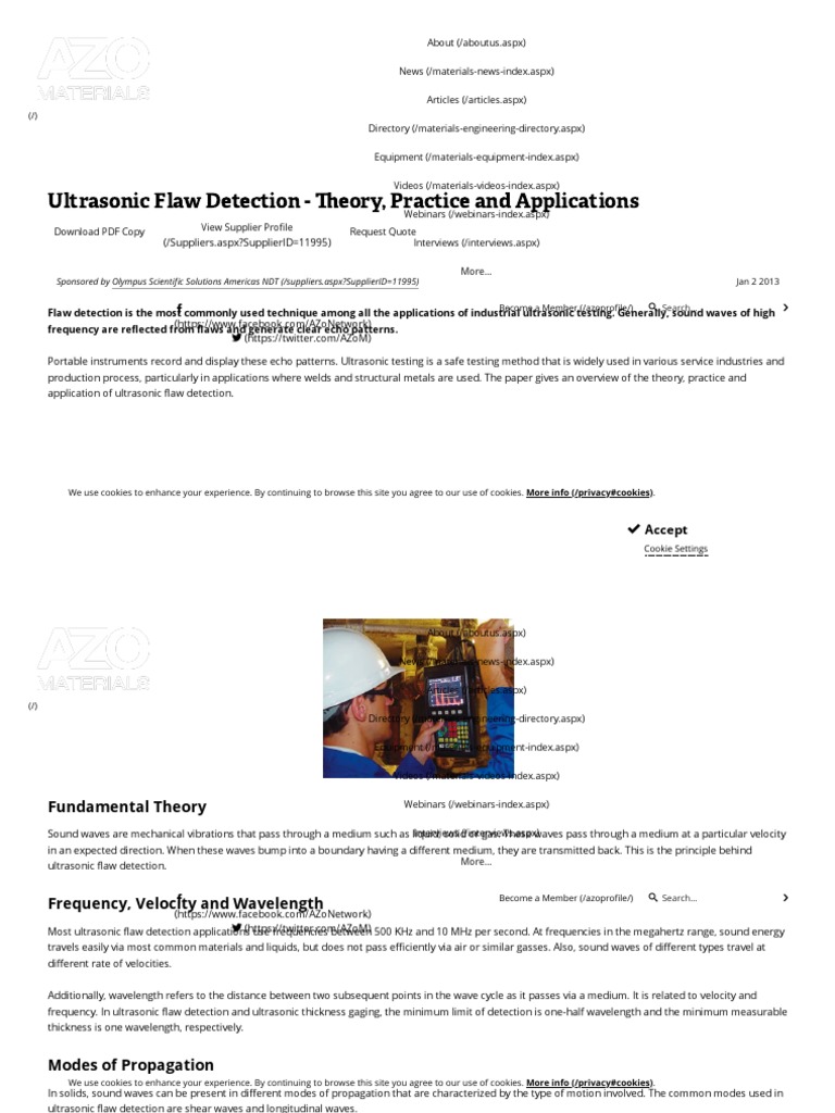 Ultrasonic Flaw Detection - Theory, Practice and Applications | PDF ...