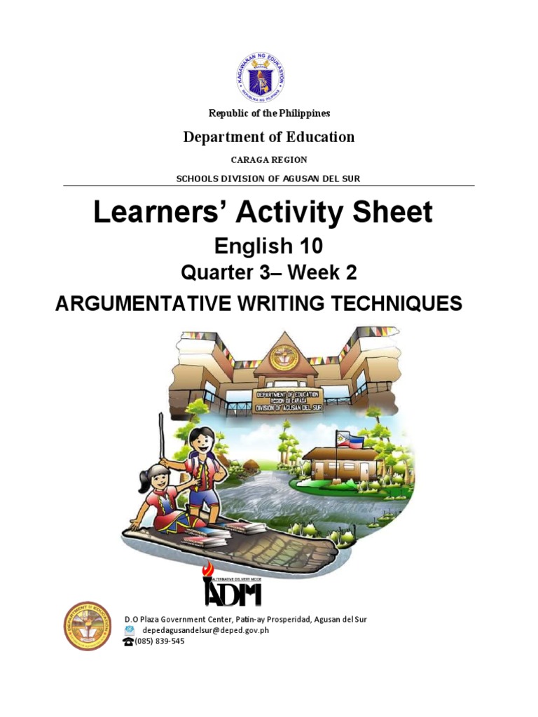 Learners' Activity Sheet: English 10 | PDF | Essays | Schools