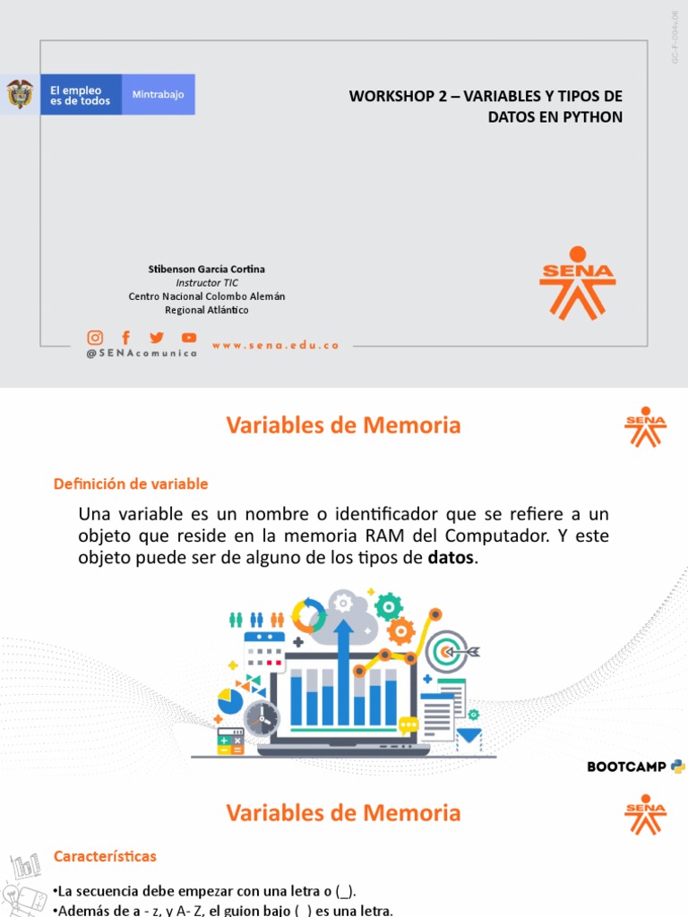 02 - Variables y Tipos de Datos en Python | PDF | Python (lenguaje de ...