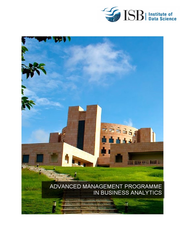 Brochure ISB AMPBA December 2021 | PDF | Analytics | Machine Learning
