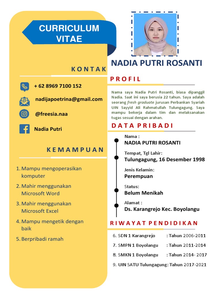 Cv Nadia Putri Rosanti Pdf