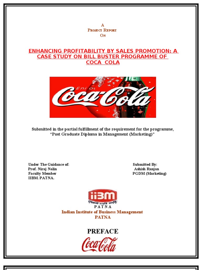 Bill Buster Programme of | PDF | Coca Cola | Soft Drink