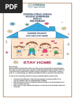 Class Playgroup Holiday Homework - Compressed | PDF