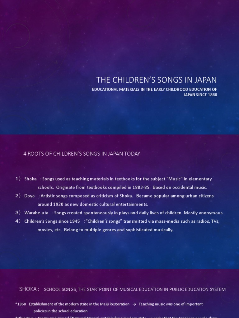 Children's Songs in Japan | PDF | Harmony | Songs