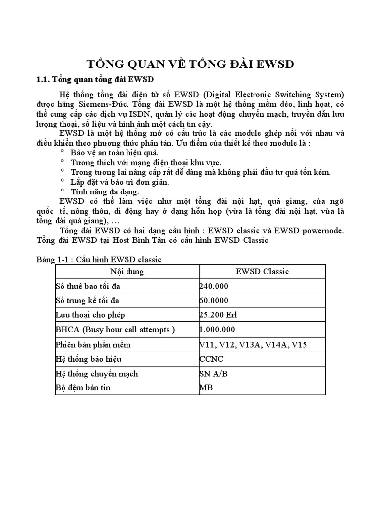 Gioi Thieu EWSD 2 | PDF