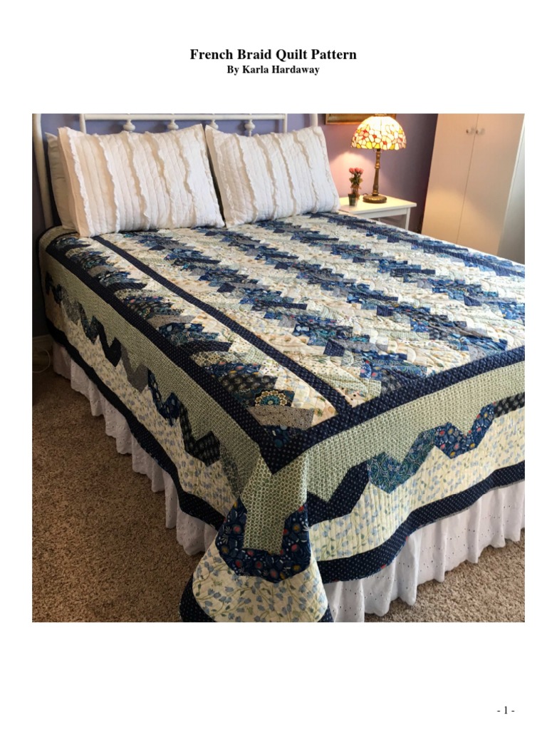 French Braid Quilt Pattern 2 | Download Free PDF | Seam (Sewing) | Quilt