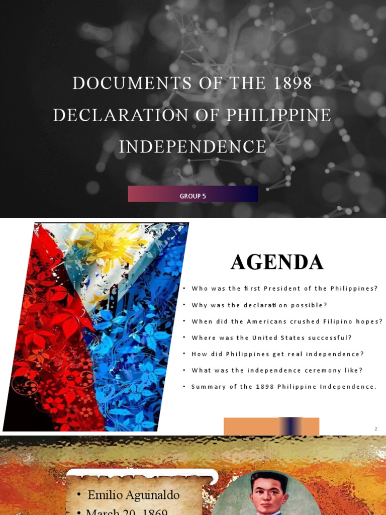 Group5 Documents of The 1898 Declaration of Philippine Independence | PDF