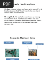 Describe The Anchor Handling Arrangements From Hawse Pipe To Spurling ...