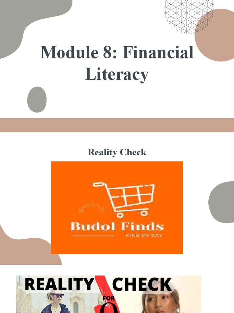 Module 8 Financial Literacy | PDF | Planets | Saturn