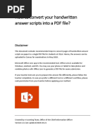 11.how To Scan and Prepare Handwritten Examination Answers For Uploading On Myunisa or Myexams ...