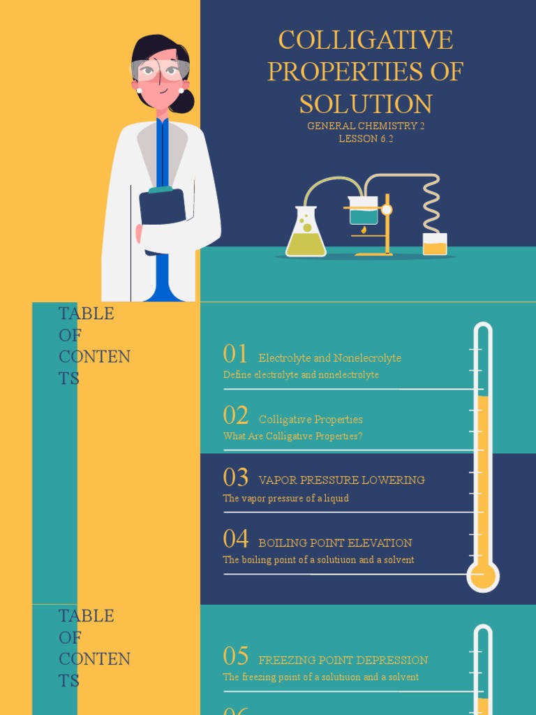 Gen Chem Week 6 Colligative Properties | PDF | Solution | Osmosis