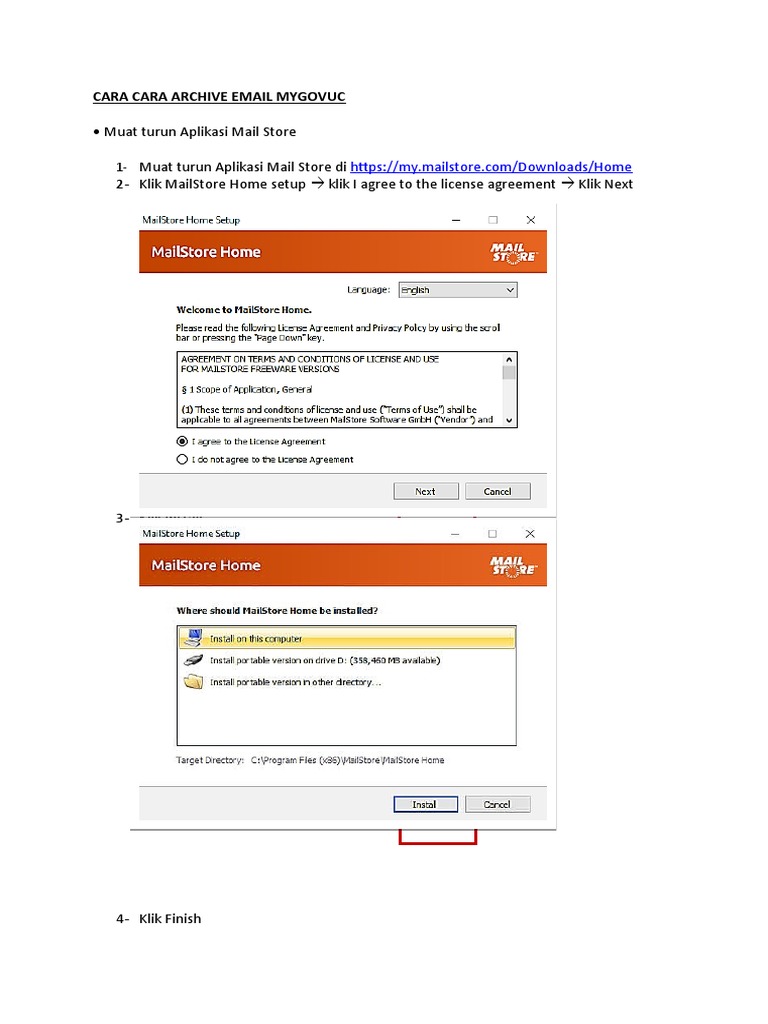 MyGovUC 2.0 - Panduan Archieve Email | PDF | Career & Growth | Computers