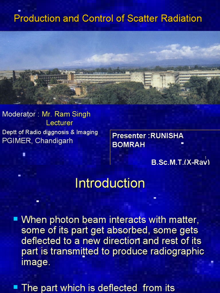 Production and Control of Scatter Radiation | PDF | Electron | Radiography