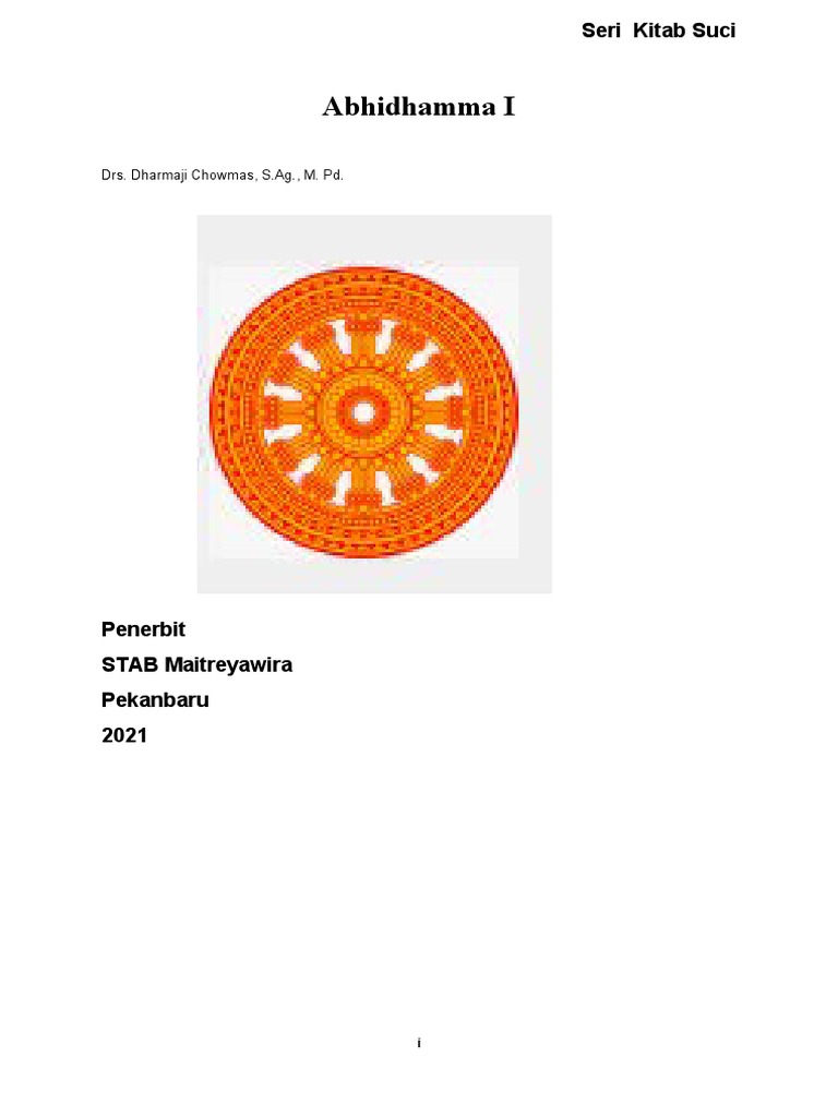 Abhidhamma I 2021 | PDF