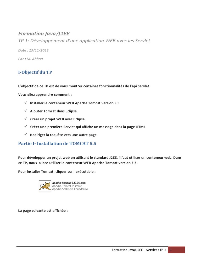 Servlet-TP1 1 | PDF | Java (Langage de programmation) | Internet