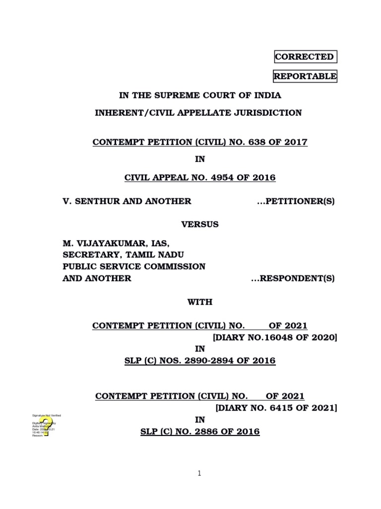 Contempt of Court 1 | PDF | Judgment (Law) | Appeal
