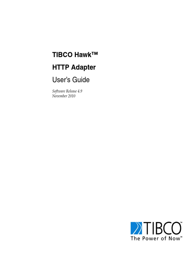 Tib Hawk HTTP Adapter User Guide | PDF | Xslt | Hypertext Transfer Protocol