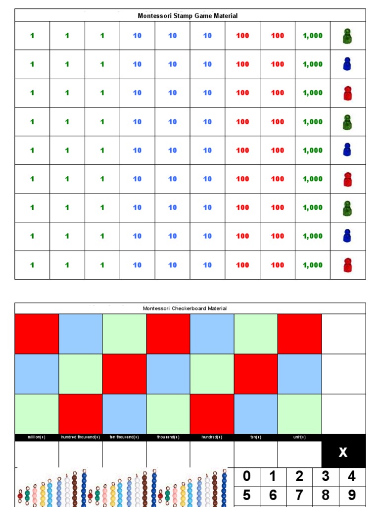 A Collection of Montessori Math Materials for Learning Fractions ...