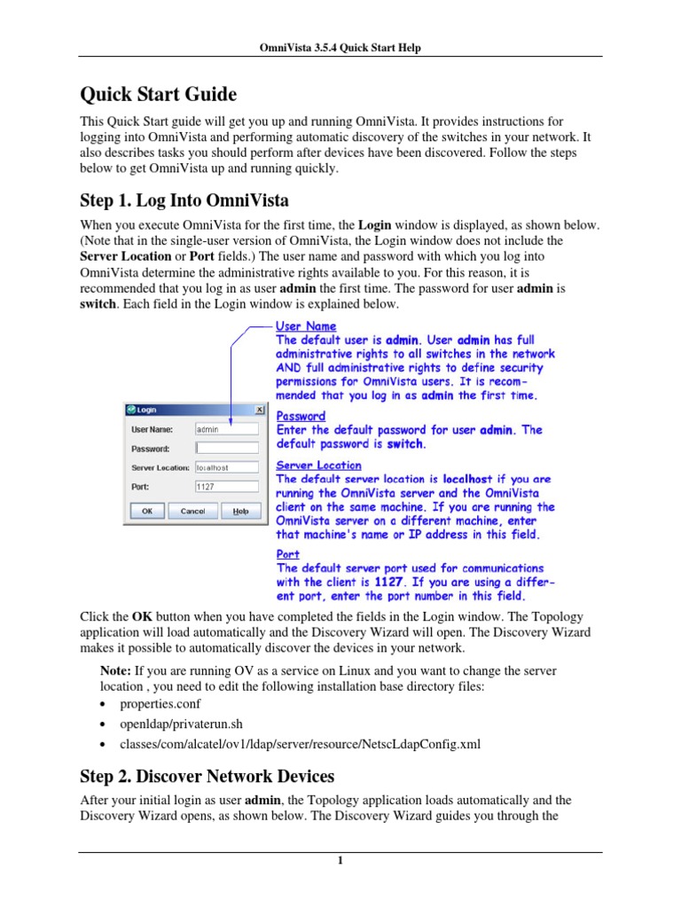 Getting Started with OmniVista Network Management Software: A Quick ...