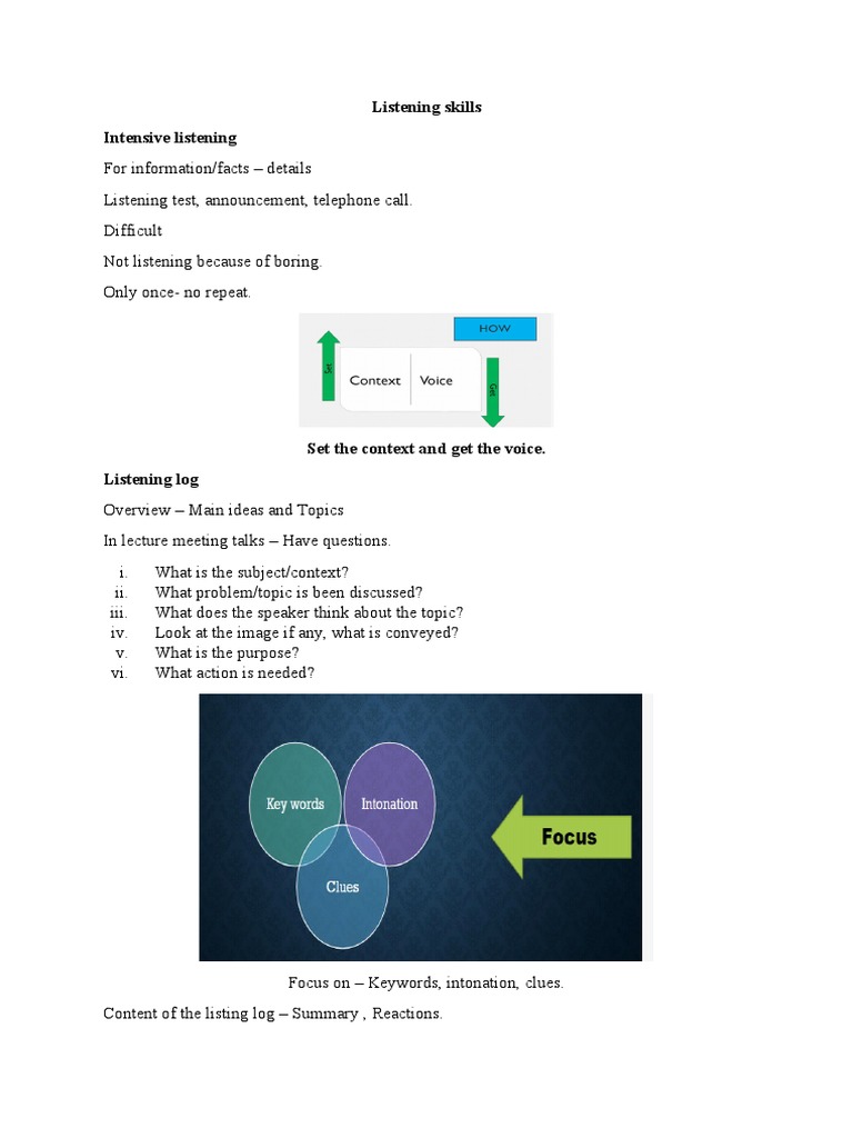 Mastering Listening and Reading Skills | PDF | Stress (Linguistics ...