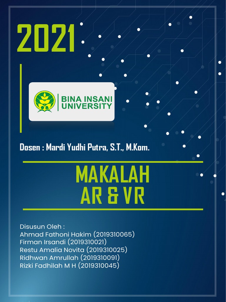 Makalah Ar & VR | PDF | Komputer | Teknologi & Rekayasa