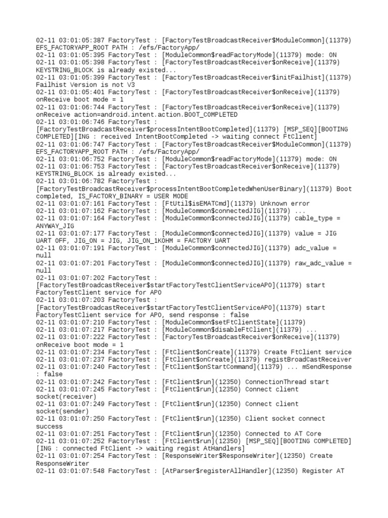 First Boot Log | PDF | Software Engineering | Information Age