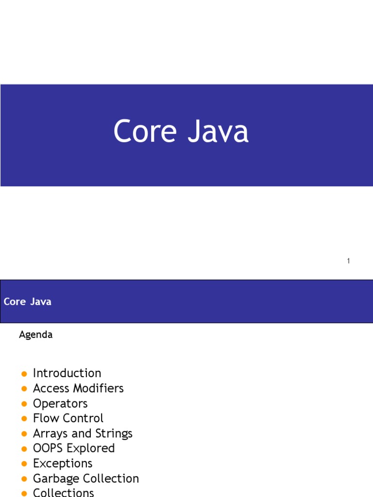 Core Java Pdf Method Computer Programming Class Computer Programming
