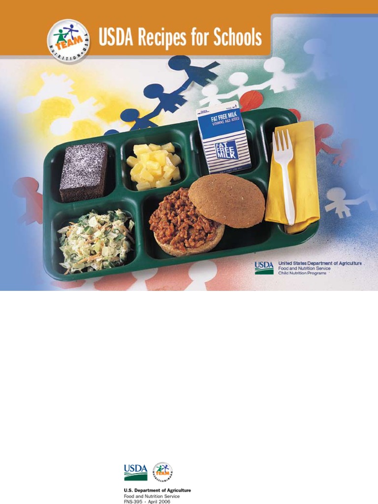 USDA School Lunch Recipes - 2007 | PDF | School Meal | Teaspoon