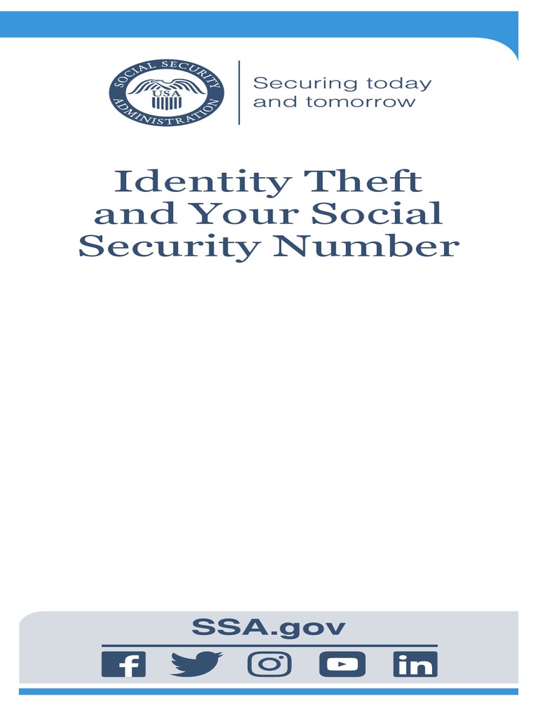 Identity Theft and Your Social Security Number: SSA - Gov | Download ...
