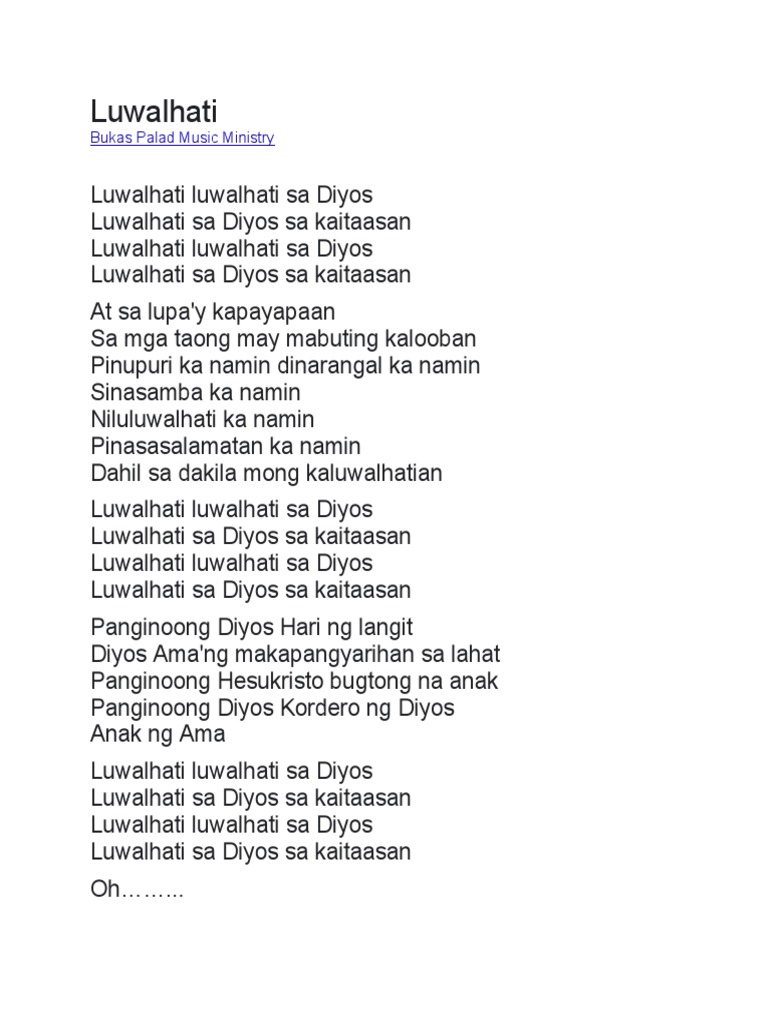 Luwalhati | PDF