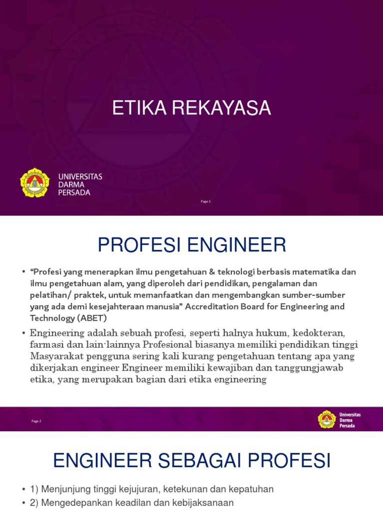 Presentasi 1 Etika Rekayasa PDF | PDF | Seni | Komputer