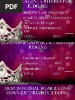 Score Sheet For Pageant | PDF