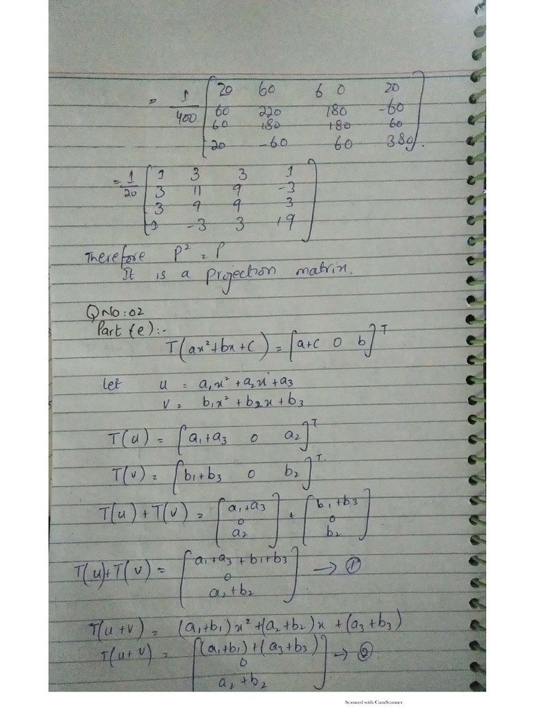 Linear Algebra - 2 | PDF