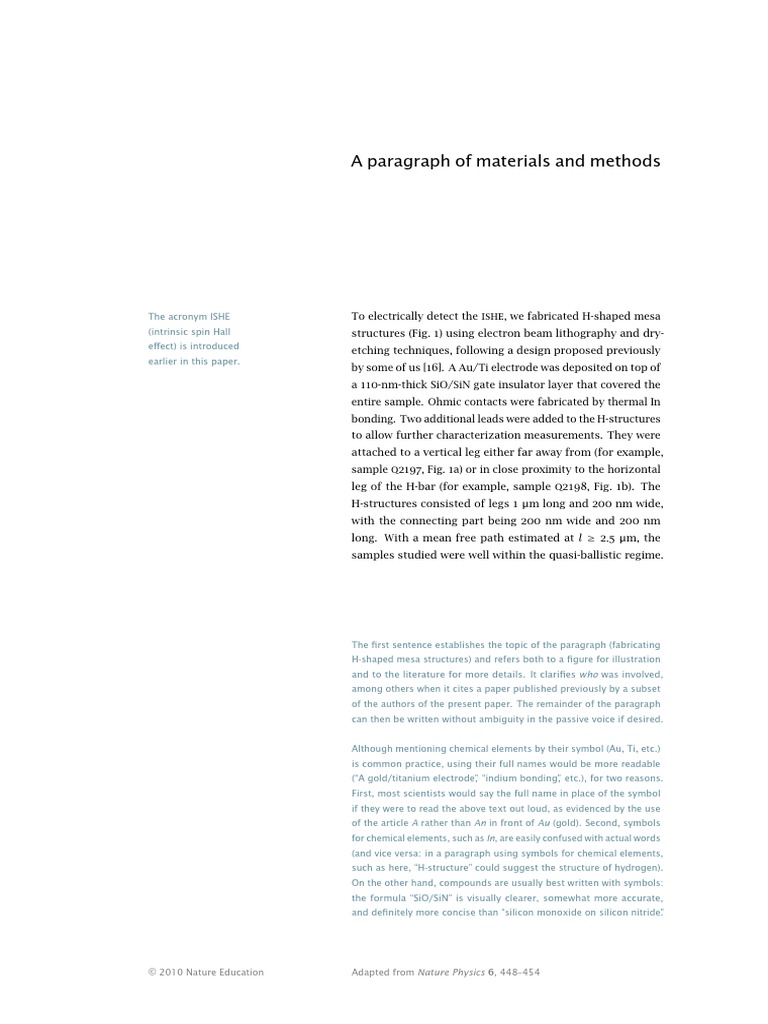ECS 01-06-01 Materials and Methods | PDF | Materials | Electromagnetism