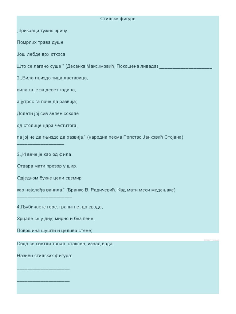 Pridevi Vezbe1 | PDF