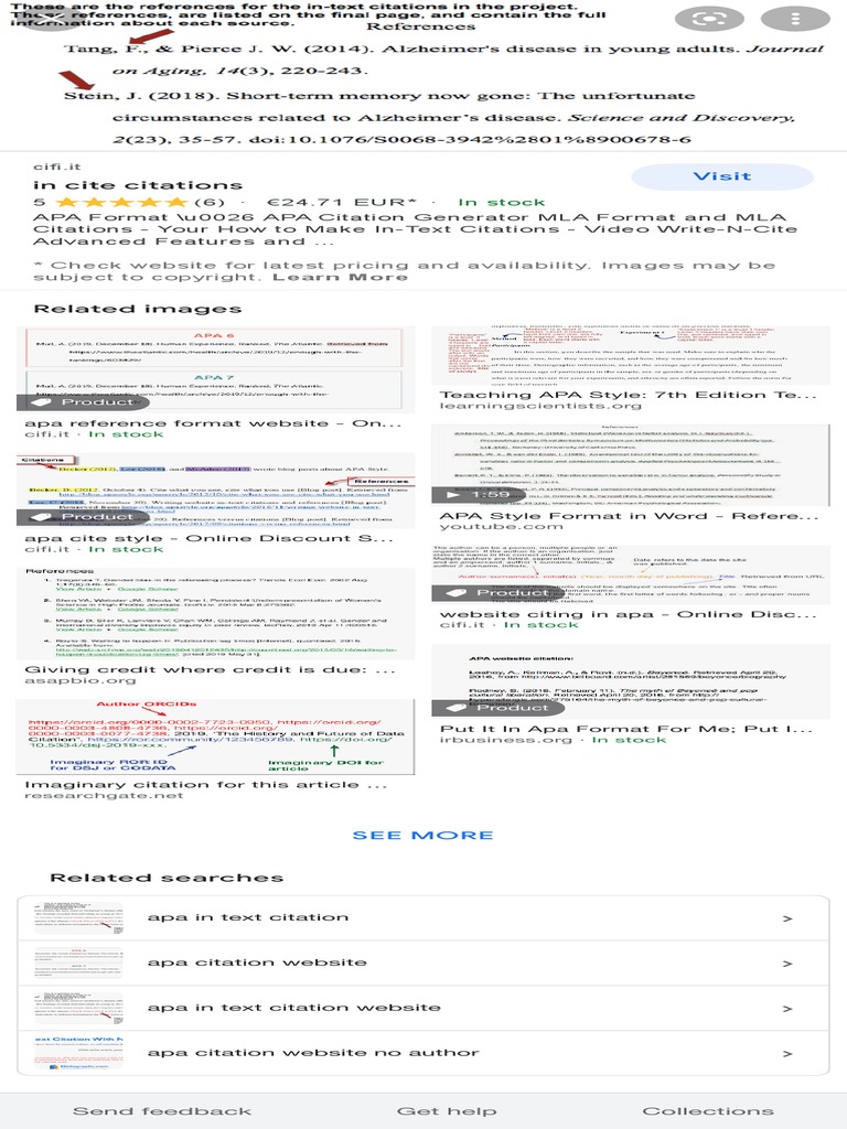 Apa Format Example Reference - Google Search | PDF