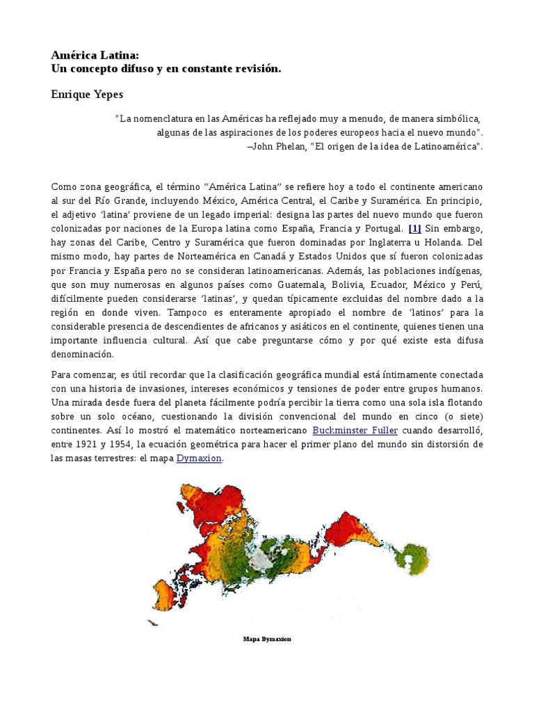 América Latina. Un Concepto Difuso y en Constante Revisión - Enrique ...