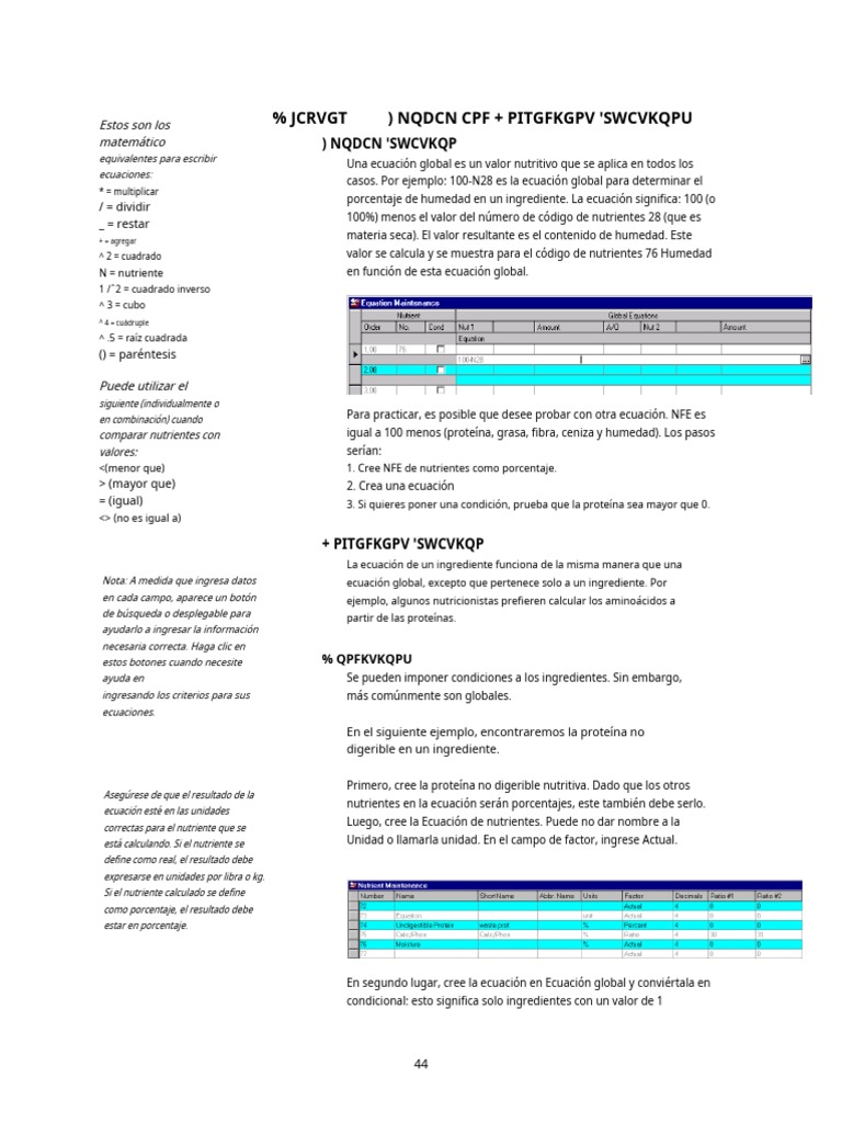 Brill Formulation Manual v004 (044 051) .En - Es | PDF | Ecuaciones ...