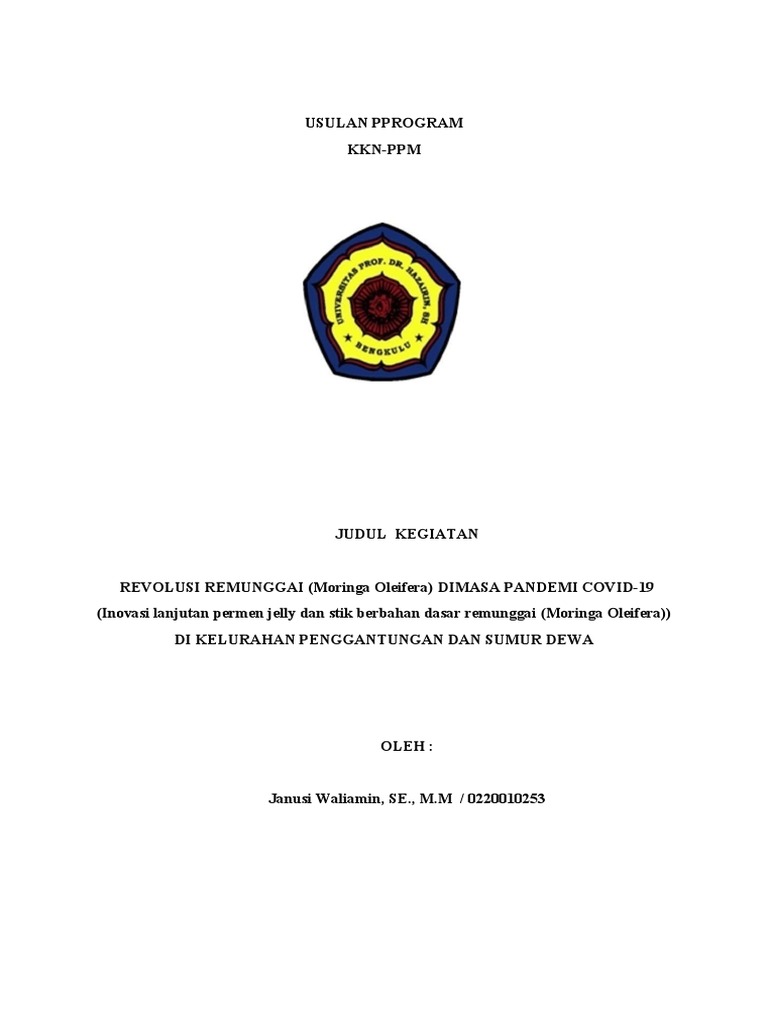 Proposal KKN-PPM Kukerta 2021 | PDF