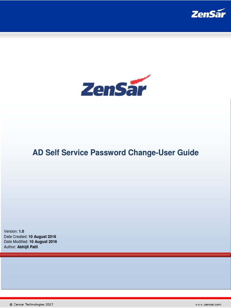 AD Self Service Password Change-User Guide | PDF | Mobile App | Ios