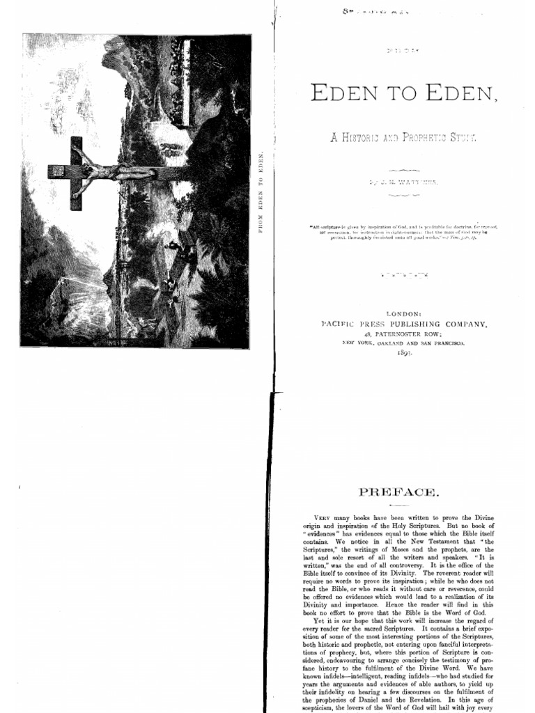 Eden To Eden - J.H. Waggoner (1893) | PDF | Abraham | Book Of Genesis