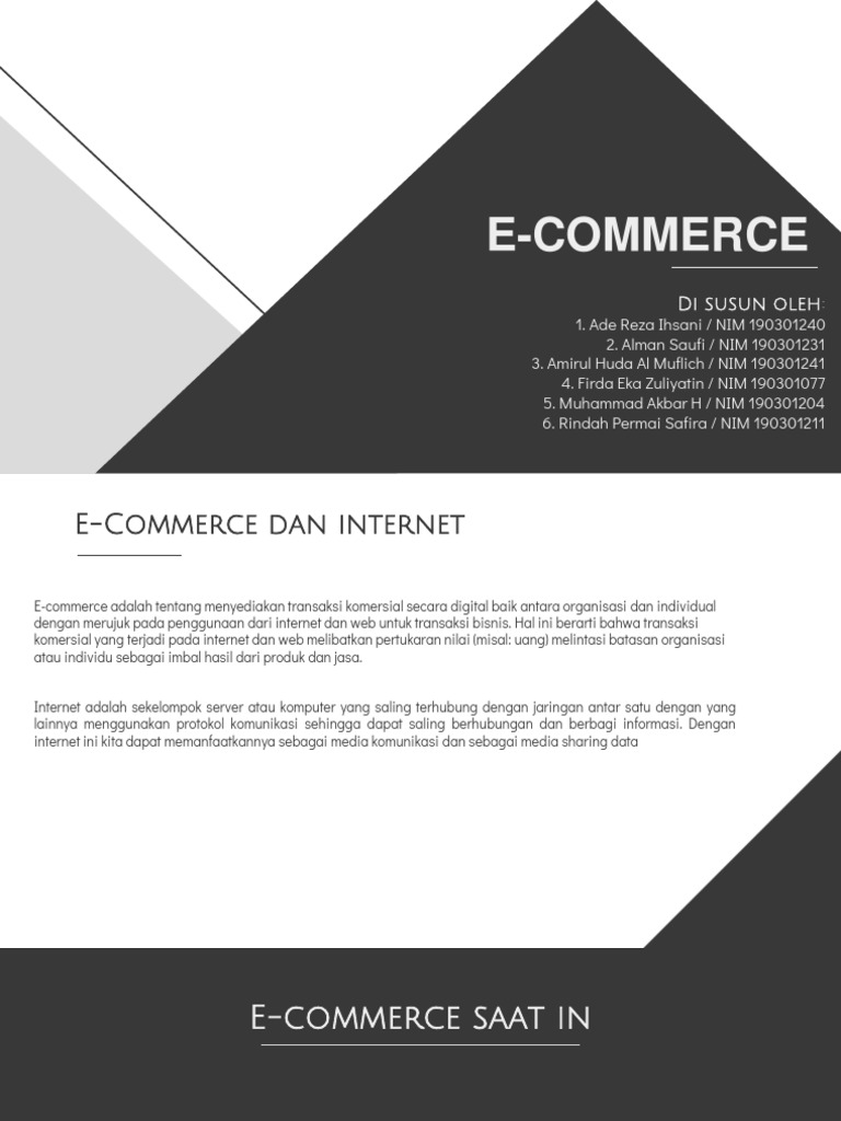 E-Commerce Kelompok 2 Sim | PDF