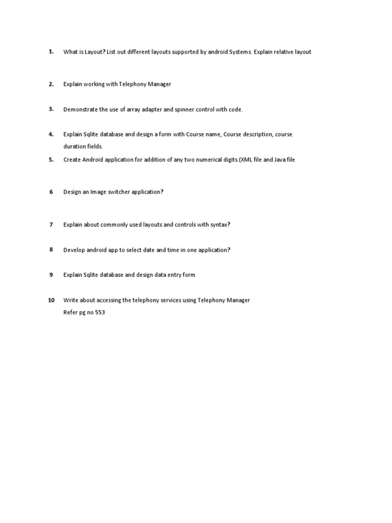 2 | PDF | Android (Operating System) | Databases