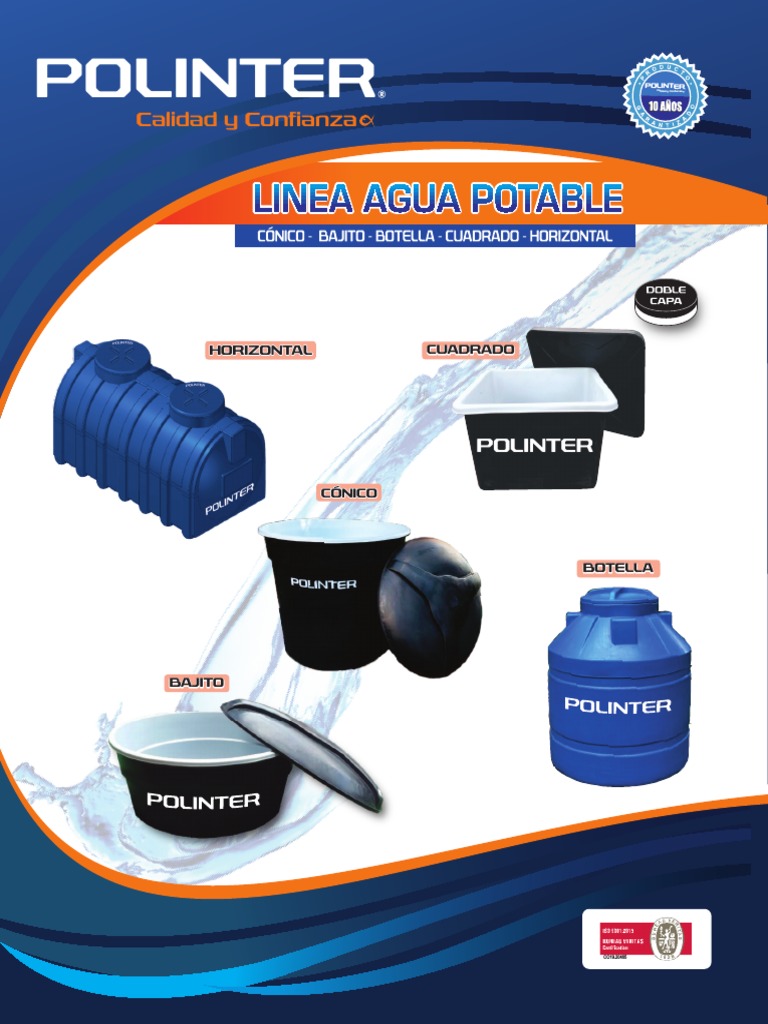 Tanques Polinter para Agua Potable | PDF | Agua | Tanques