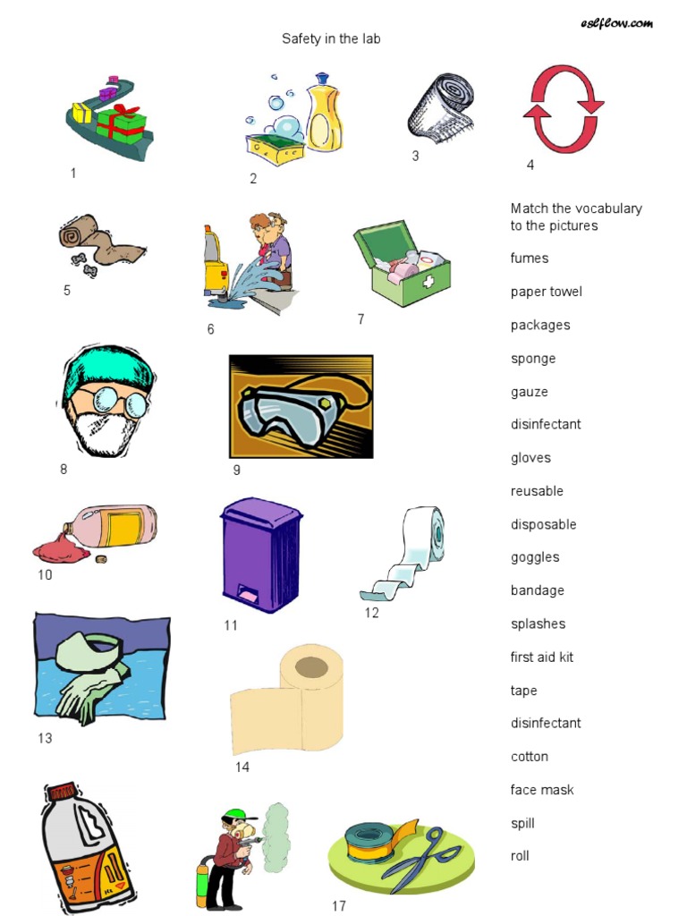 Safety in The Lab Vocabulary | PDF | Health Sciences | Medical Specialties