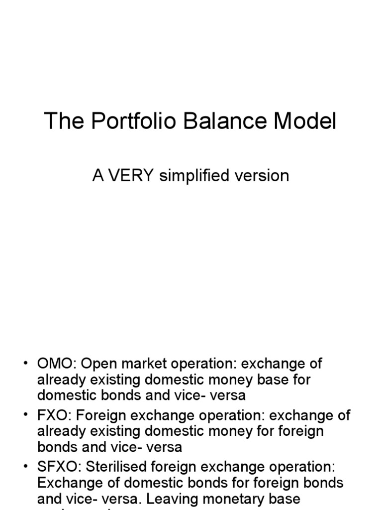 9.the Portfolio Balance Model | PDF | Exchange Rate | Bonds (Finance)