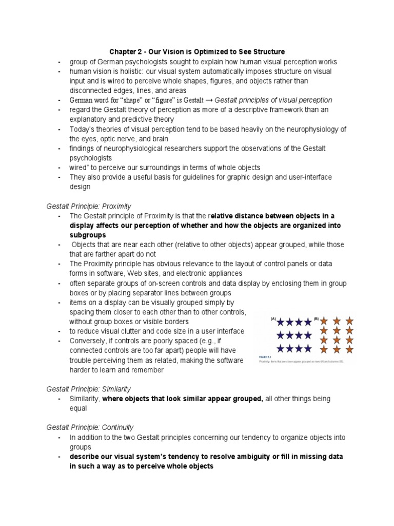 Chapter 2 - Our Vision Is Optimized To See Structure | PDF | Perception ...