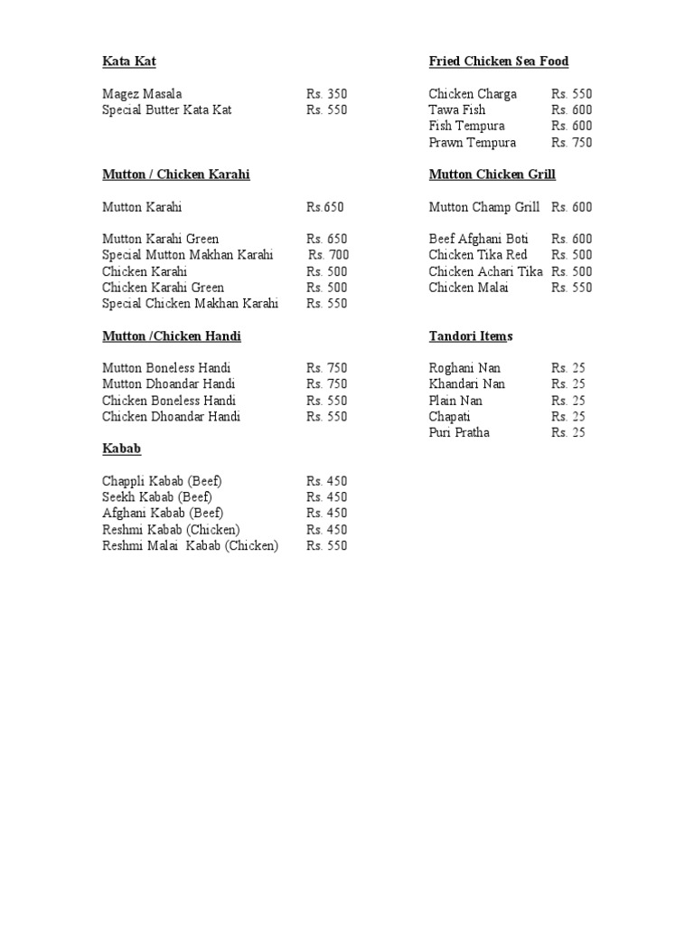 Ala Cart | PDF